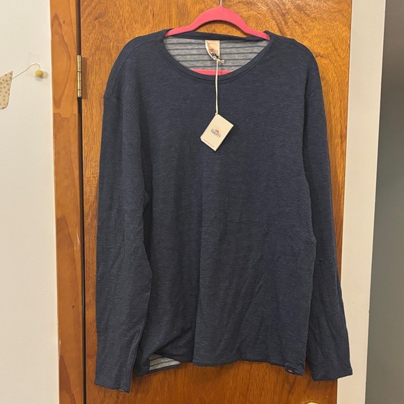 Faherty | Shirts | New With Tags Faherty Cloud Reversible Crew Shirt In ...